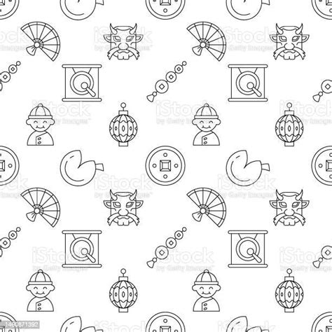 웹 사이트 포장 인쇄 엽서 웹 사이트 앱에 대한 중국어 요소의 원활한 반복 패턴 0명에 대한 스톡 벡터 아트 및 기타 이미지 0명 계절 꽃 식물 Istock