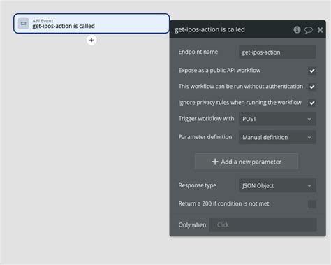 Schedule Api Workflow Get Ipos Action Action Condition Failed Apis
