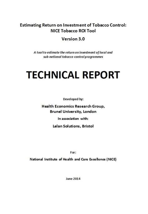 Template For Technical Report 1 Templates Example Templates Example Report Writing