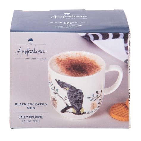 Australian Collection Black Cockatoo Mug — Professor Plums