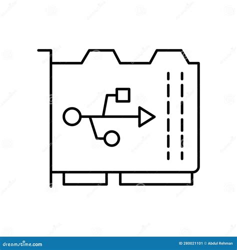 Chip Outline Vector Icon That Can Easily Edit Or Modify Stock Vector Illustration Of