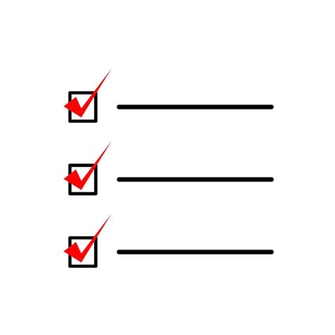 premium vector check mark list task marker element or questionnaire
