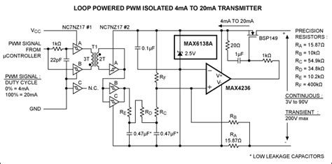 Pwm Controlled 4 20ma Transmitter Is Galvanically Isolated Analog Devices