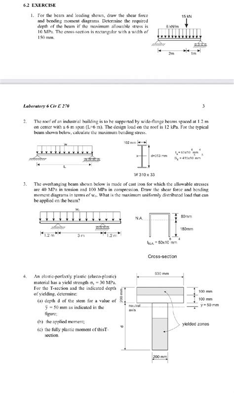 please answer all my questions thanks 6 2 exercise 1 for the beam course hero