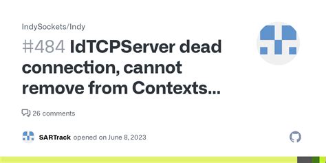 Idtcpserver Dead Connection Cannot Remove From Contexts List Then Hangs 100 Cpu On Shutdown
