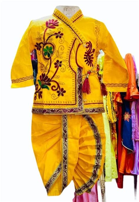 Cotton Radha Krishna Dress Set For Home At Rs 60set In Durg Id