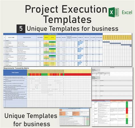Project Execution Templates Requirement Traceability Matrix Project Management Text Case