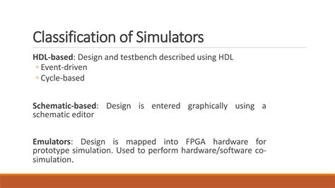Hdl Based Simulators Ppt