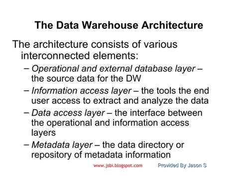 introduction to data warehousing pps databases computer software