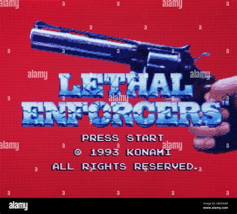Lethal Enforcers Sega Genesis Mega Drive Editorial Use Only Stock