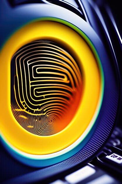 Premium Ai Image Fingerprint Scanning Cyber Security Concept Abstract