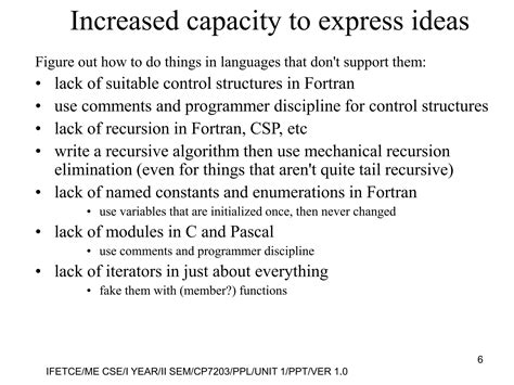 Principle Of Programming Language Subject Unit 1 Ppt