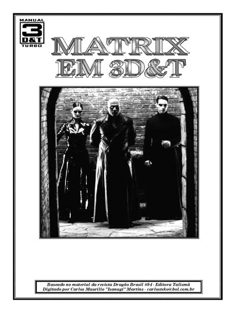 3dandt Matrix Pdf Homo Sapiens Science