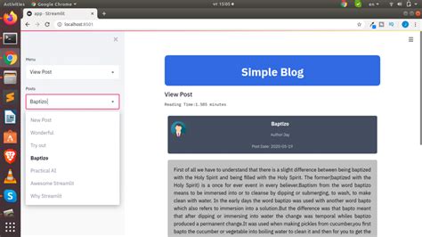 Build A Simple Crud Blog With Streamlit And Python Jcharistech