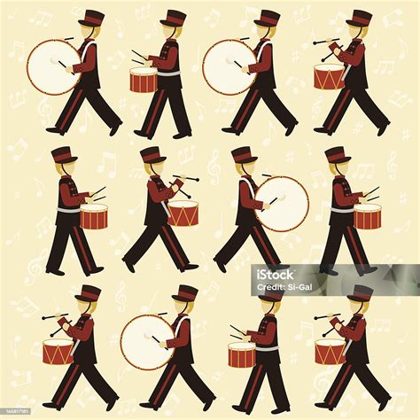 Twelve Drummers Drumming Stock Illustration Download Image Now The