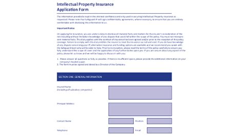 Free 6 Sample Intellectual Property Application Forms In Ms Word Pdf