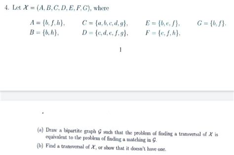 Solved Let X A B C D E F G Where Chegg