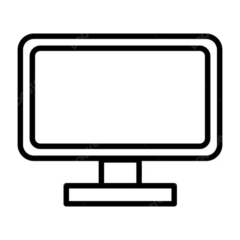 컴퓨터 라인 아이콘 벡터 컴퓨터 아이콘 톱니바퀴 컴퓨터 Png 일러스트 및 벡터 에 대한 무료 다운로드 Pngtree