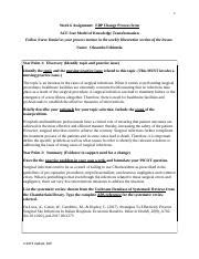 Assignment Week 6 EBP Change Process FORM Update Doc 1 Week 6