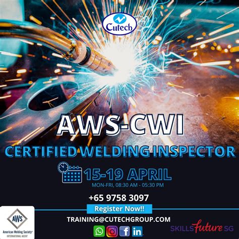 Sri Rahayu On Linkedin Aws Cwi Weldinginspector Qc1 Singapore Cutech Awscwi Inspection