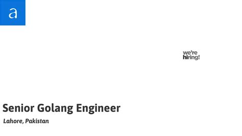 Hireside On Linkedin Click To Apply For Senior Golang Engineer