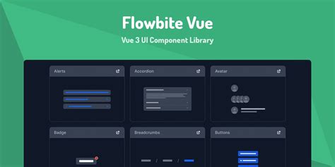Flowbite Vue Vue 3 Ui Component Library Made With Vuejs