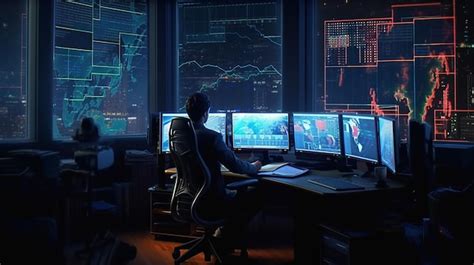 Premium Ai Image Financial Figures Analyzing Stock Market Data For Success