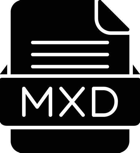 Mxd File Format Line Icon 28643884 Vector Art At Vecteezy