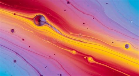 Abstract Image Featuring Fluid Dynamics With Swirling Patterns Dominated By Vivi Stock