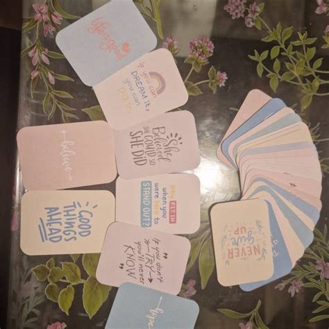 Mini Affirmation Cards Affirmations Planner Mental Health