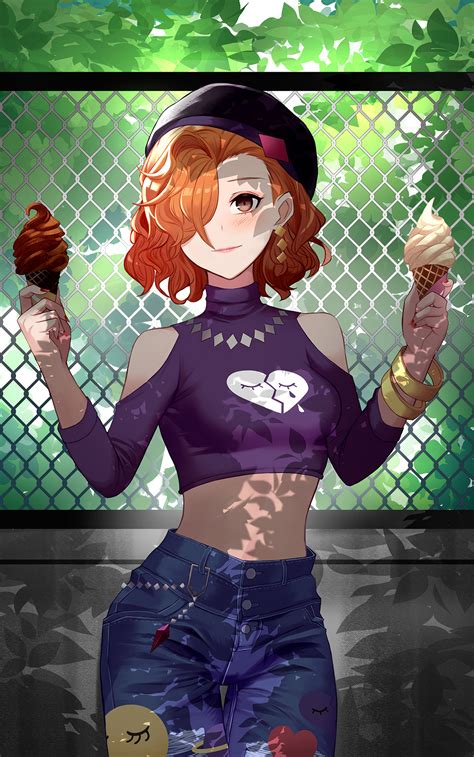 Safebooru 1girl Bangle Bare Shoulders Beret Bracelet Breasts Brown