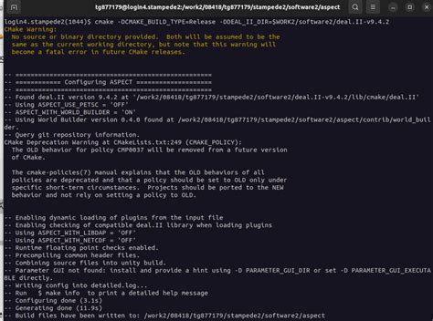 Error Running And Compiling Aspect On Stampede2 Aspect Computational Infrastructure For
