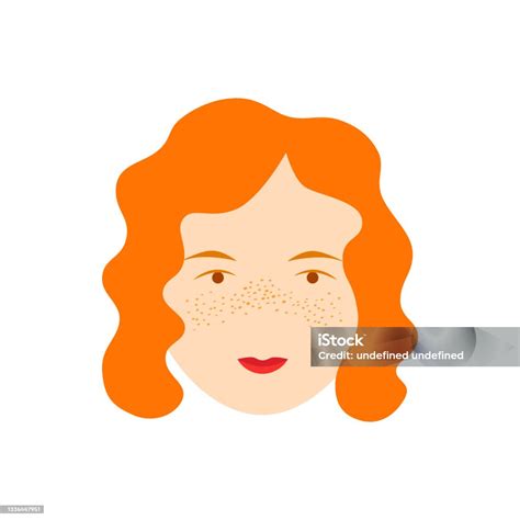 곱슬 빨간 머리 여자 초상화 흰색 배경에 고립 주근깨를 가진 소녀 주근깨에 대한 스톡 벡터 아트 및 기타 이미지 주근깨