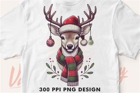 Christmas Deer Clip Art Graphic By Vaneeryart · Creative Fabrica