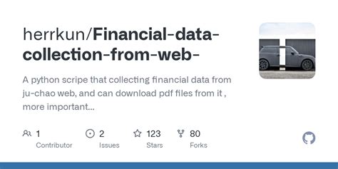 financial data collection from web readme md at master · herrkun financial data collection from