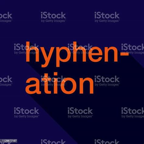 Hyphenation Typography Icon Stock Illustration Download Image Now