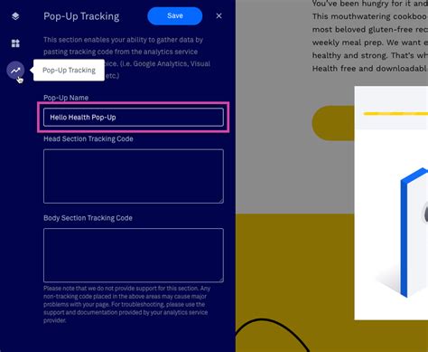 Create An On Page Pop Up Leadpages Knowledge Base