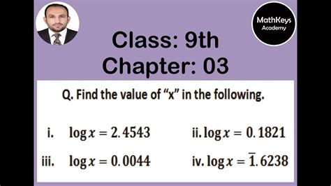 Lecture 31 Antilogarithm Youtube