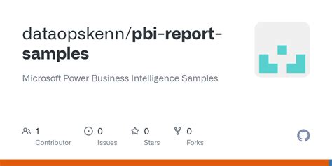 Github Dataopskennpbi Report Samples Microsoft Power Business