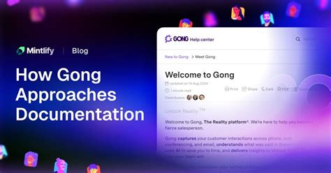 Michael Trimarco On Linkedin Mintlify 🤝 Gong Were Hiring For A Technical Writer You Can Apply