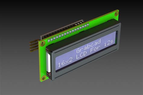 X LCD Display Module With IIC I C Module STEP IGES