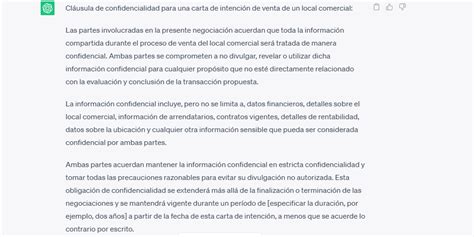 Utilizando Chatgpt De Openai Para Redactar Rápidamente Condiciones Comerciales Inmobiliarias