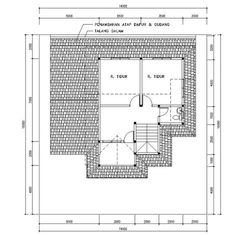 Detailed 2d Drawing Of Roof Plan Of The House In Autocad Cad File Dwg File Cadbull