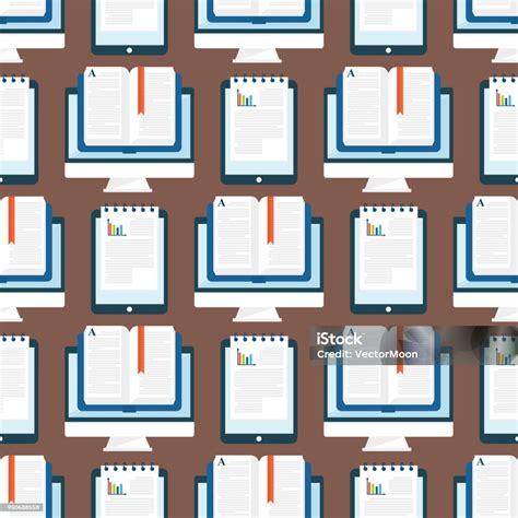 온라인 교육 직원 교육 서 점 먼 지식 원활한 패턴 배경 벡터 일러스트 레이 션 학습 거리가 먼에 대한 스톡 벡터 아트 및 기타 이미지 거리가 먼 건강 진단 건강