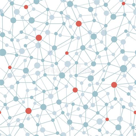 Neural Network Seamless Pattern Neural Network Of Nodes And
