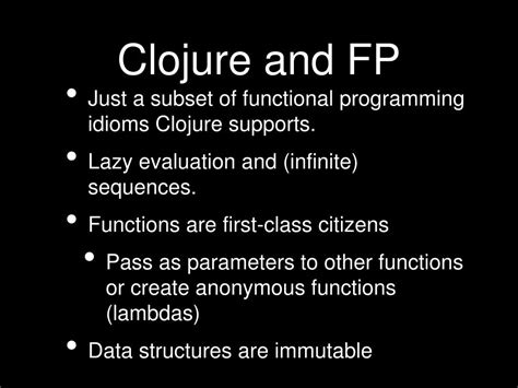 Ppt Clojure Powerpoint Presentation Free Download Id4039330