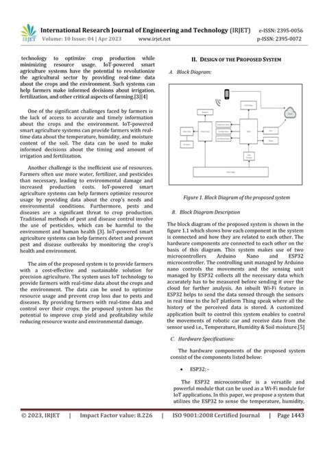 Iot Based Smart Agriculture Monitoring System Pdf