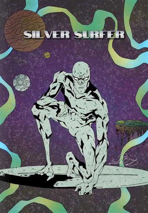 Dibujo En Time Lapse Del Silver Surfer Tiktok