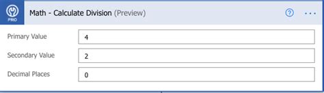 Calculate Division PowerTools Workflow Automation Plugin