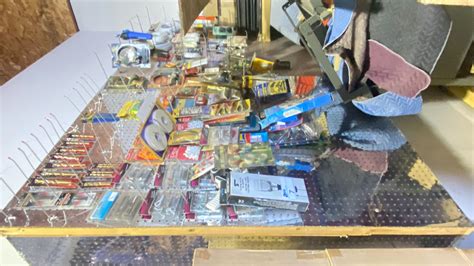 Entire Wall Of Assorted Hardware Drill Bits Eyeglass Repair Kits